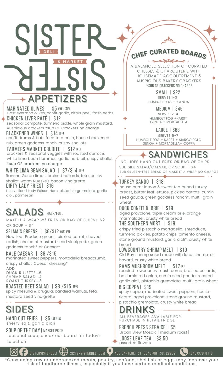 Our Menu